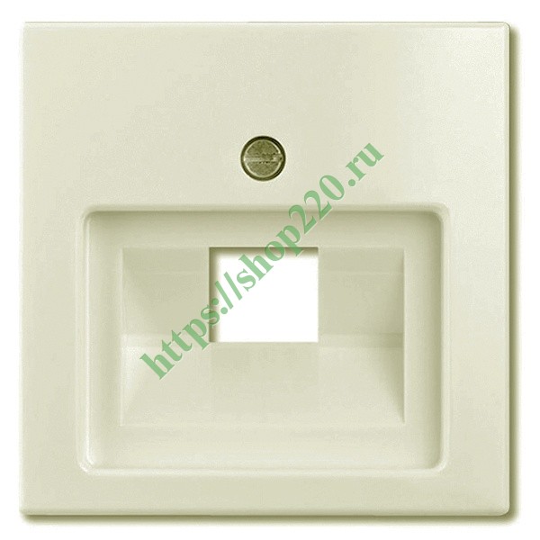 Накладка для розеток RJ11, RJ45 ABB Basic 55 с полем для надписи цвет ...