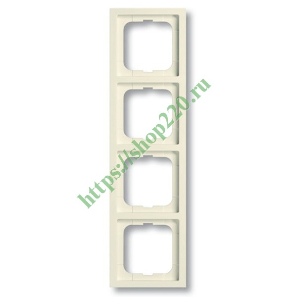 Рамка ABB Future Linear 4 постa слоновая кость (1724-182K) (бежевый ...