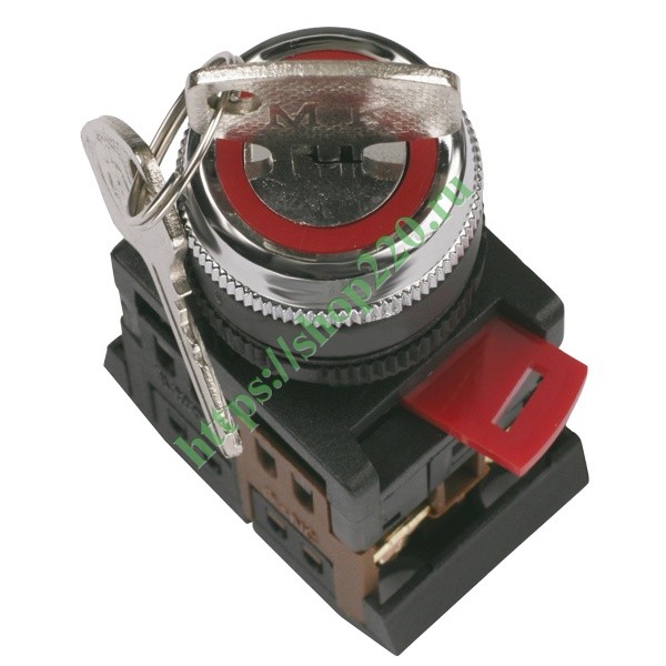 Переключатель АKS-22 черный с ключ. 2 полож. I-O 1з+1р ИЭК - купить ...