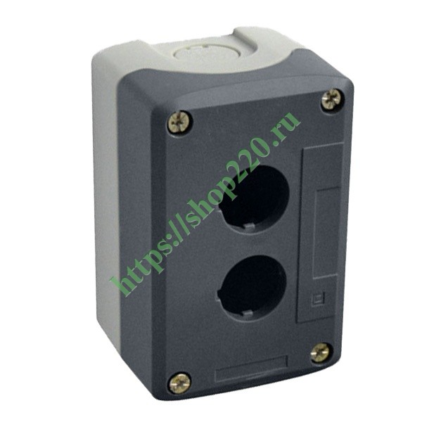 Корпус кнопочного поста Schneider Electric XALD02 на 2 отверстия ...