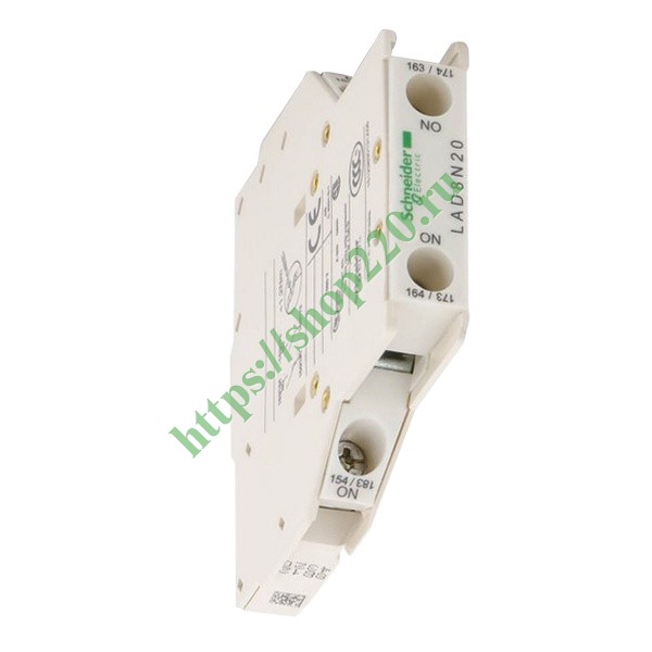 Контактный блок боковой Schneider Electric TeSys D 2НО мгновенного ...