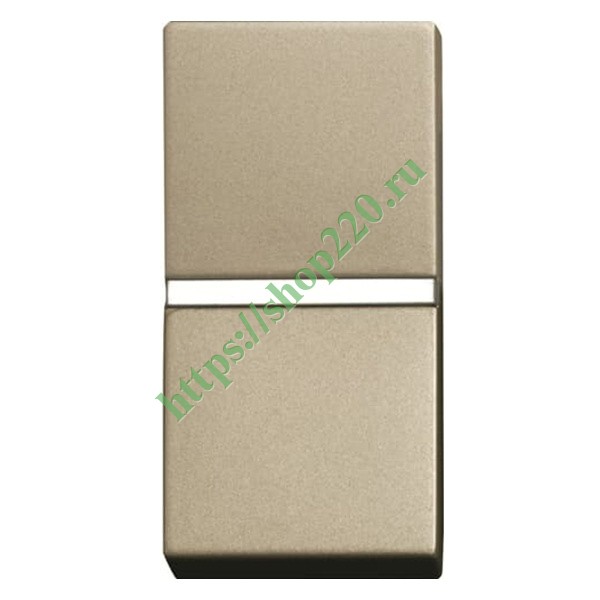 Механизм 1-клавишного 2-полюсного выключатель 1 модуль ABB Zenit, шампань (N2101.2 CV) - купить ...