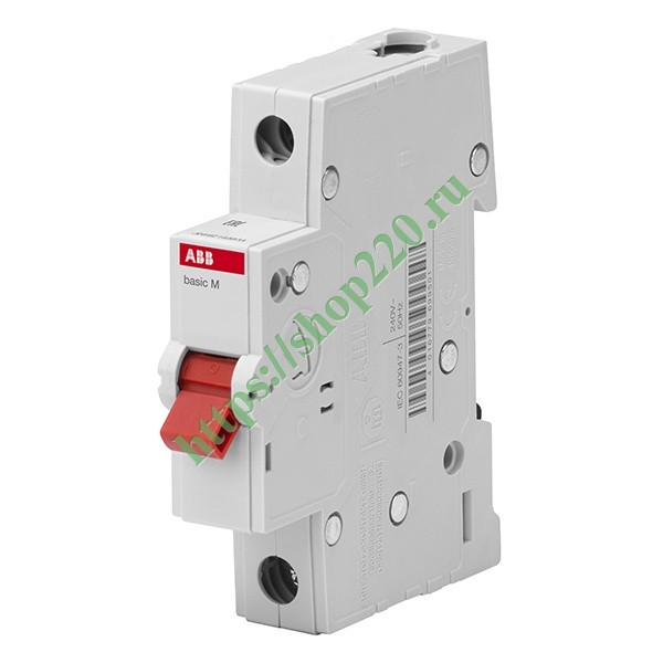 Выключатель нагрузки 1P 40A однофазный BMD51140 Basic M ABB (рубильник ...