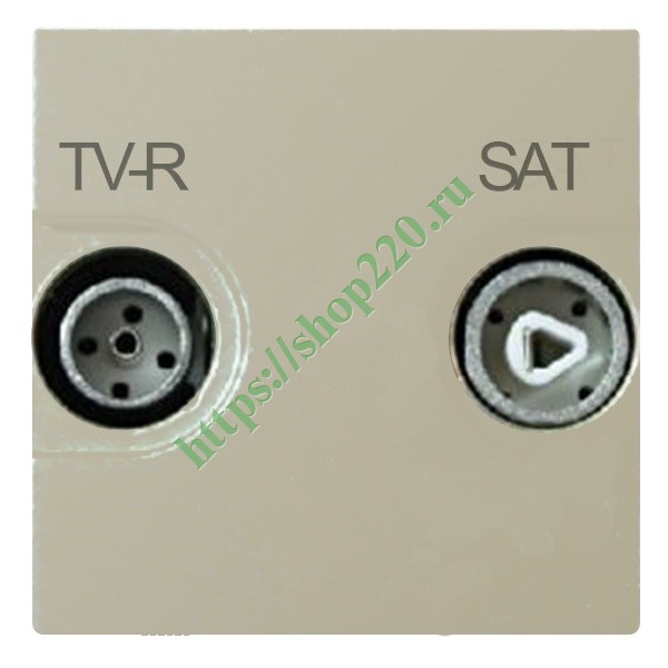 Розетка TV-R-SAT проходная ABB Zenit, шампань (N2251.8 CV) 2CLA225180N1901 купить по недорогой ...