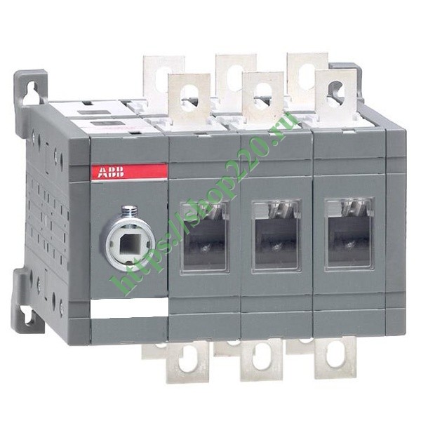 Реверсивный рубильник ABB OT400E03C до 400A 3-х полюсный (без ручки управления и переходника ...