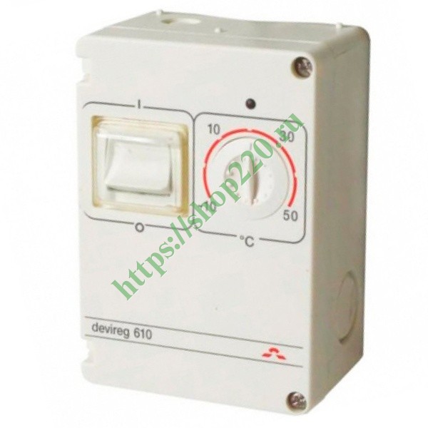 Терморегулятор Devireg 610 с датчиком на проводе - купить 140F1080 по недорогой цене на Shop220 ...