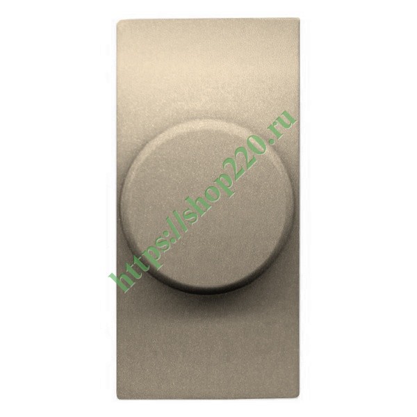 Светорегулятор электронный поворотный 500 Вт 1 модуль ABB Zenit, шампань (N2160.E CV) - купить ...