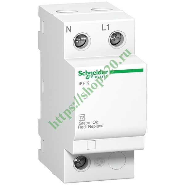 Ограничитель перенапряжения (УЗИП) iPF 40 40kA 340В 1П+N Schneider ...