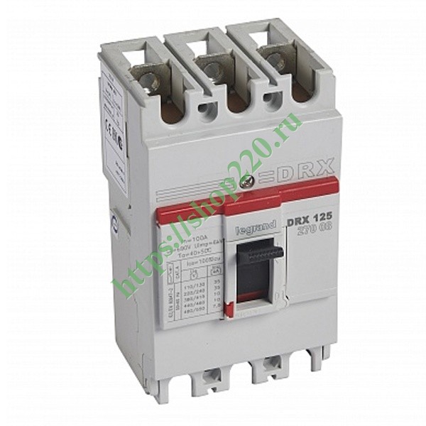 Автоматический выключатель в литом корпусе DRX125 термомагнитный ...