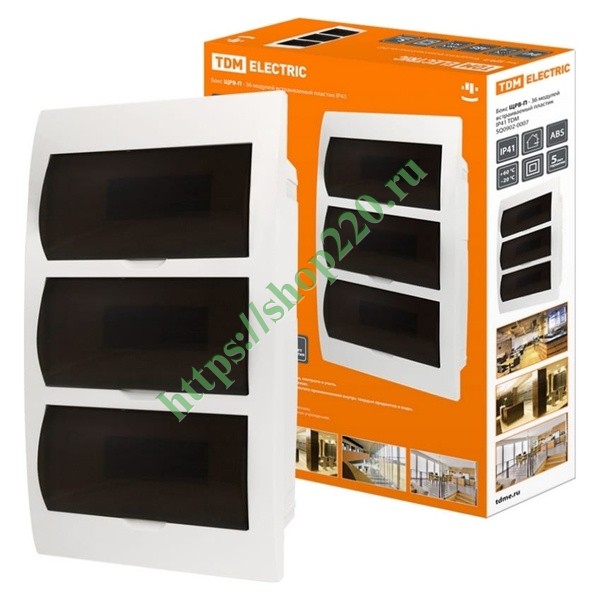 Щит встраиваемый ЩРВ-П-36 (3х12) модулей пластик IP41 белый TDM SQ0902-0007 - купить по ...