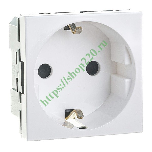Розетка SPL 2К+З винтовой зажим немецкий стандарт с защитными шторками ...