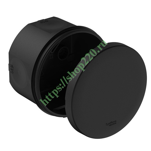 Коробка распределительная d80х50 мм 4 ввода d20 мм черная IP66 MultiBox ...