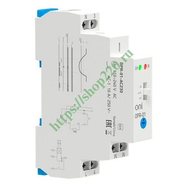 Фотореле ONI (ИЭК) OPR-01 с выносным датчиком 1NO 230В АС - купить OPR ...