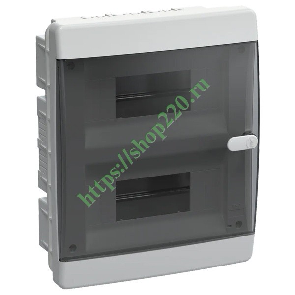 Щит встраиваемый ИЭК UNION Compact ЩРВ-П-18 (2х9)м прозрачная дверь IP41 - купить UIC-KP12-V-18 ...