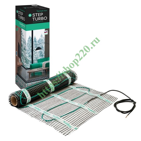 Мат нагревательный 4 м2 STEP TURBO STM200040, 200 Вт/м2, 800 Вт Systeme ...
