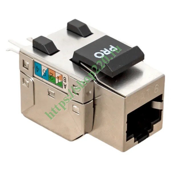 Розеточный модуль TERACOM RJ45 cat.6 Keystone экранированный FTP 110 ...