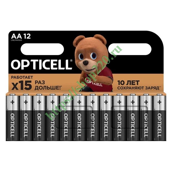 Батарейка AA Opticell LR6 Basic MN1500 1,5V алкалиновая (упаковка 12 шт ...