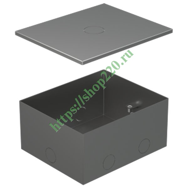 Металлическая коробка с крышкой для заливки Экопласт BOX/4 159,6х133 ...