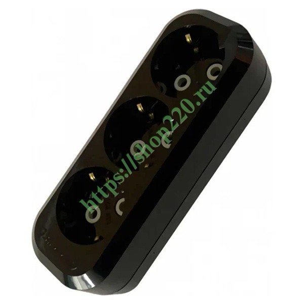 Колодка электрическая Makel на 3 розетки 16А с заземлением черная - купить MGP2131 по недорогой ...