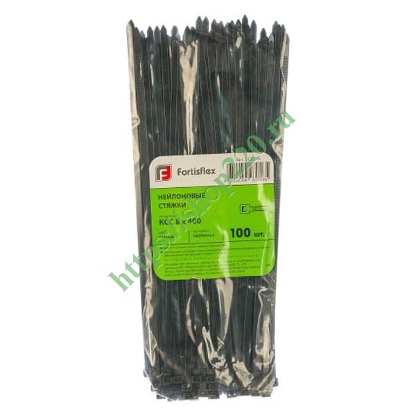 Кабельная стяжка стандартная 8х400мм 100шт черная КСС 8 0х400 чер 50285 купить по недорогой