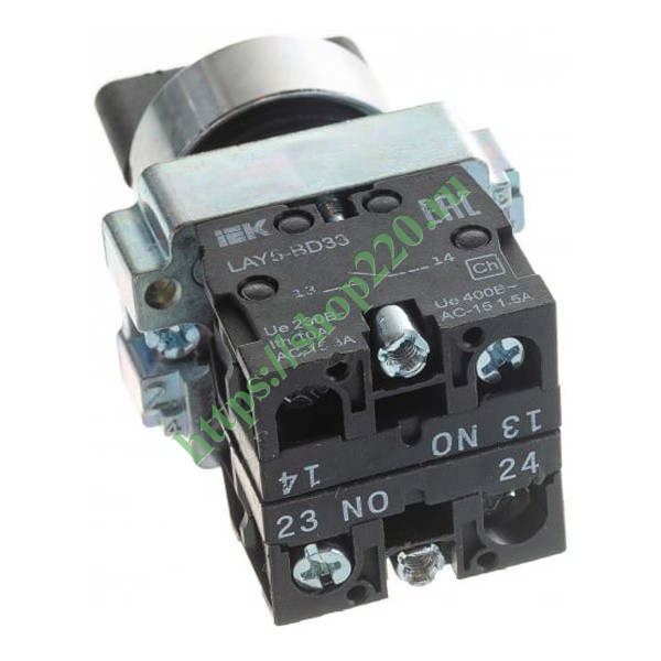 Переключатель Schneider Electric XB4BD33 на 3 положения XB4BD33 ...