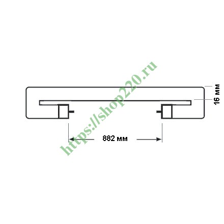 Люминесцентная лампа T5 Osram HE 21W/830 SLS G5 SEAMLESS 882 mm ...