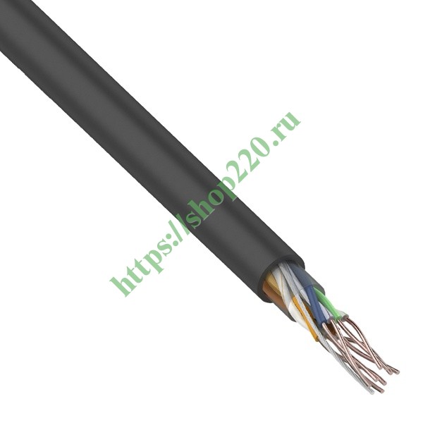 Кабель витая пара UTP 4PR 24AWG cat.5e outdoor CU уличная [бухта 305м ...