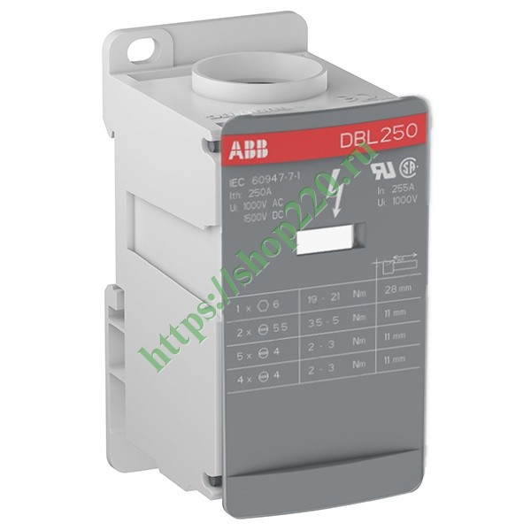 Распределительный блок DBL250 12 контактов 250А TE-Entrelec ...