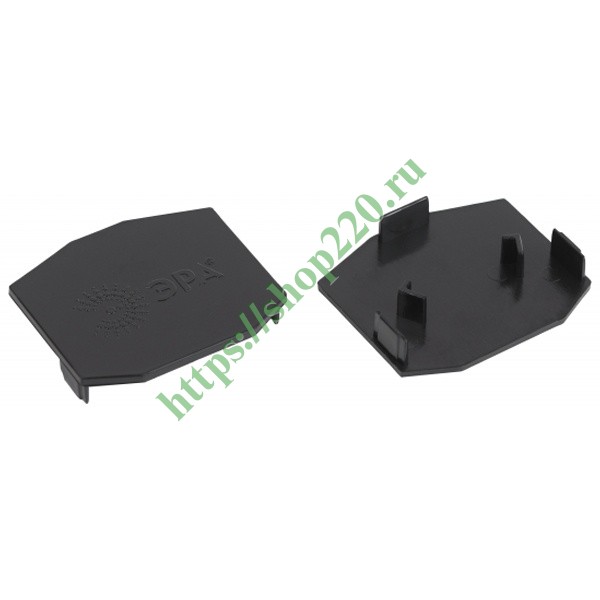 Заглушка ЭРА TRM-PC20-EC-B торцевая, черный, для встраиваемого ...