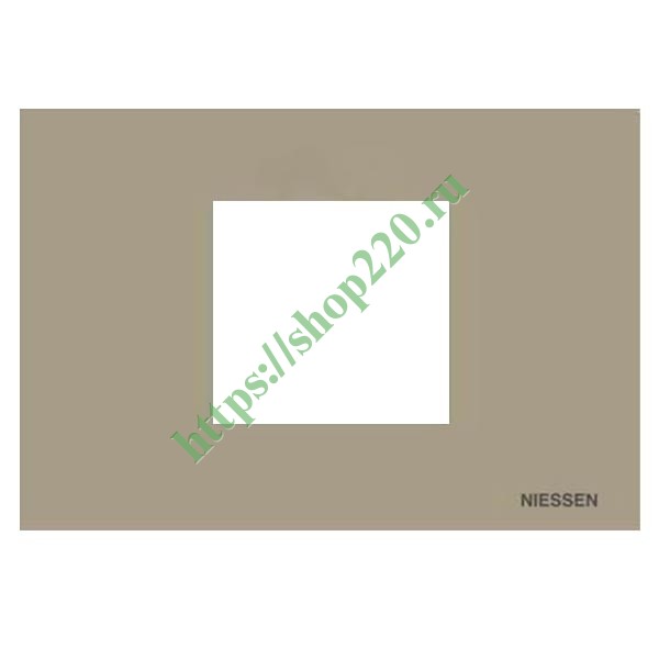 Рамка итальянского стандарта на 2 модуля, серия Zenit, цвет шампань (N2472 CV) 2CLA247200N1901 ...